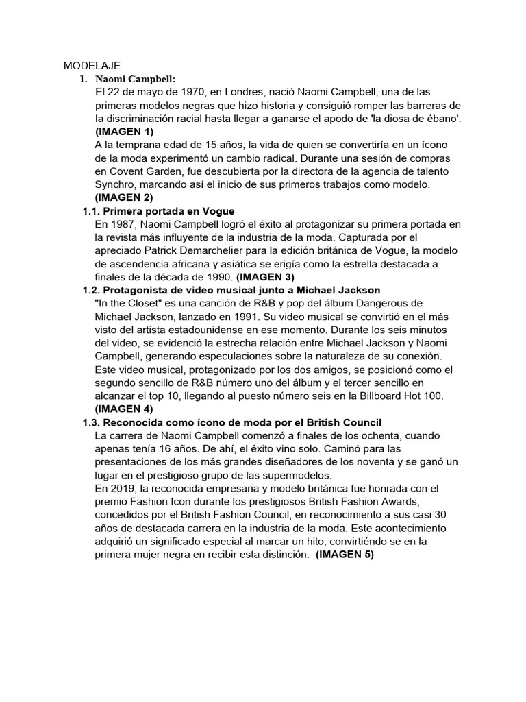 MODELAJE | PDF | Michael Jackson | Moda