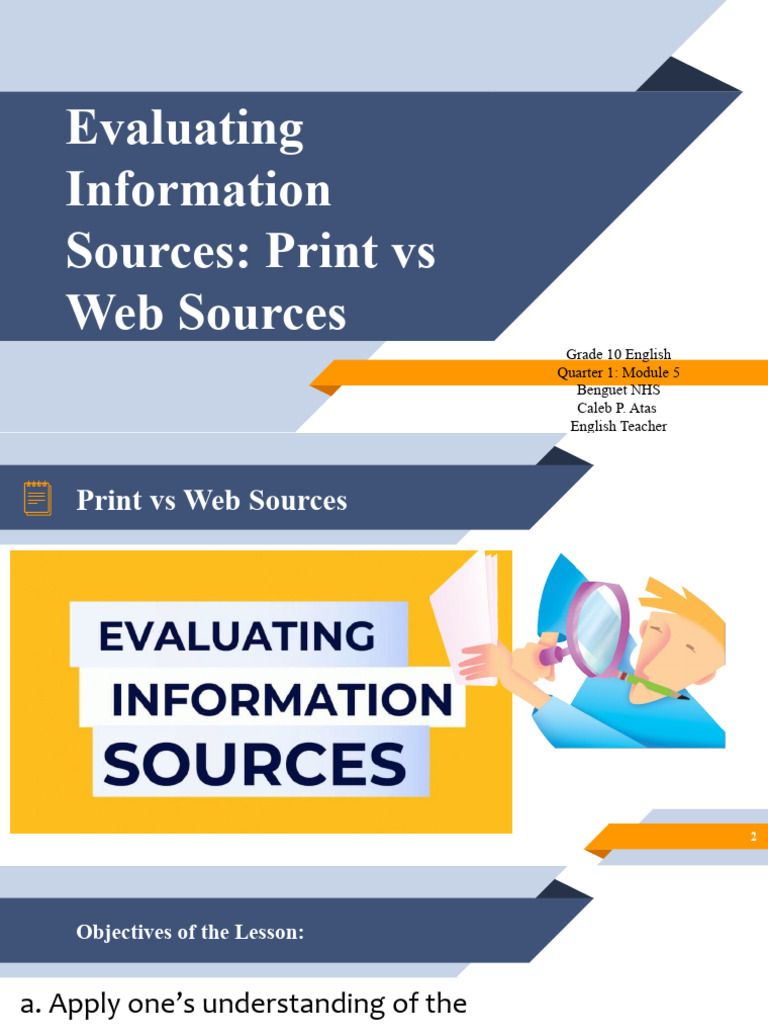 Evaluating Information Sources | PDF | Credibility | Information