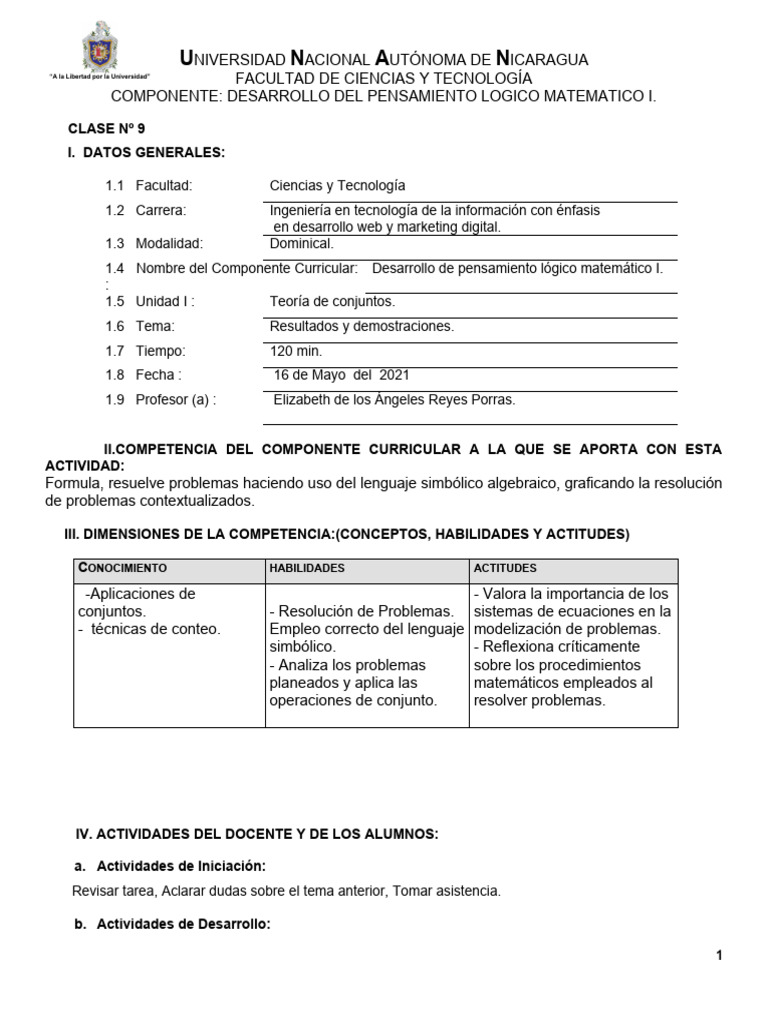 Clase N° 9 Pdf Matemáticas Lógica