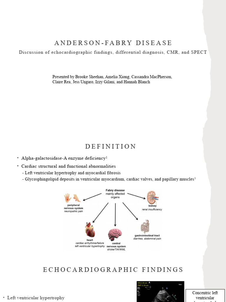 Fabry's Disease Powerpoint (9549) | PDF | Diastole | Ventricle (Heart)