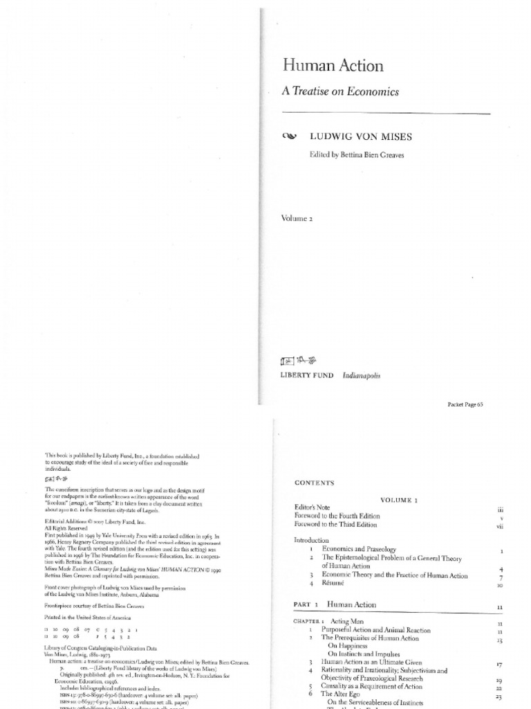 Human Action: A Treatise On Economics | PDF | Interest | Prices