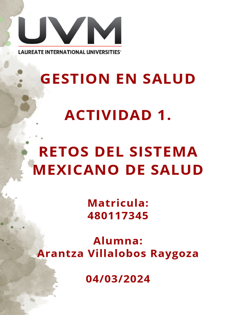 A1 Vra | PDF | Condicion cronica | México
