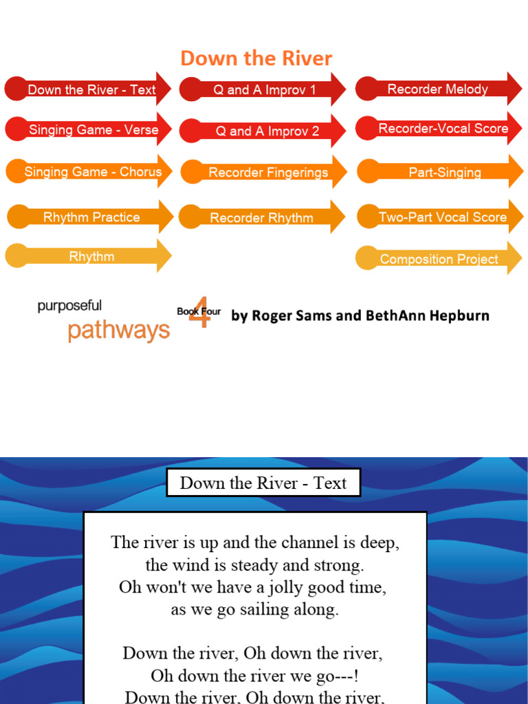 Down the River Music and Activities | PDF | Song Structure | Improvisation