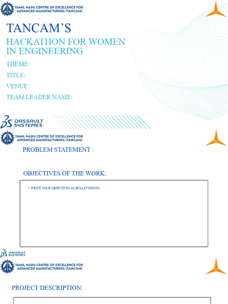 Format Tancam Hackathon PPT | PDF