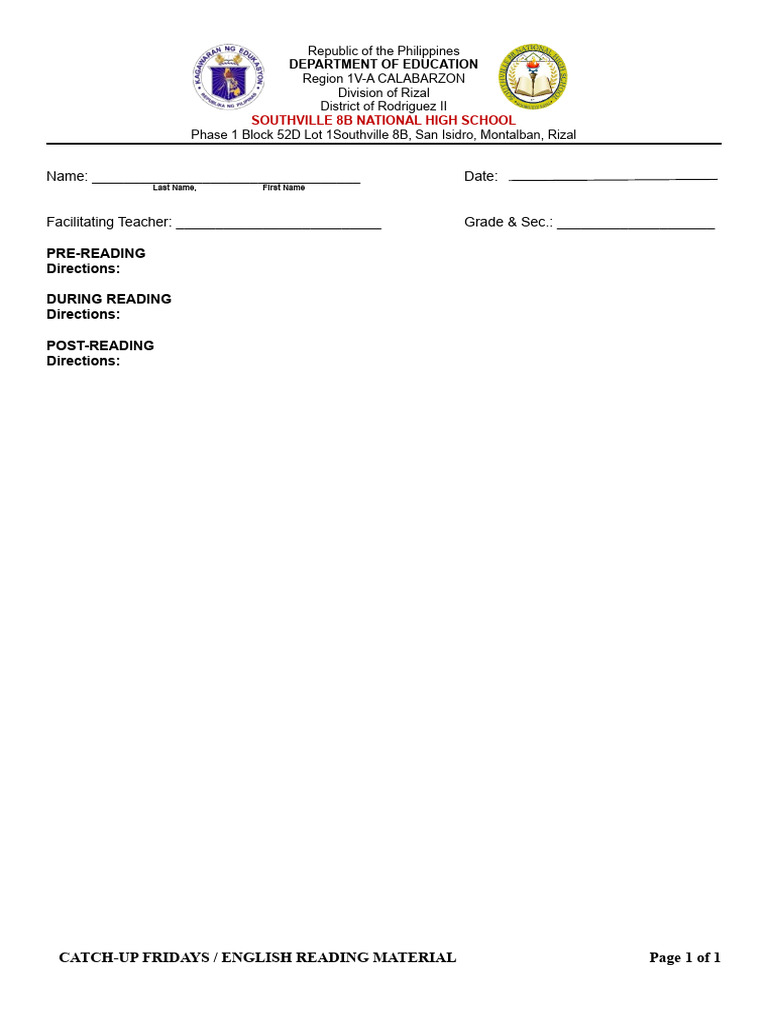 Student Reading Guide | PDF