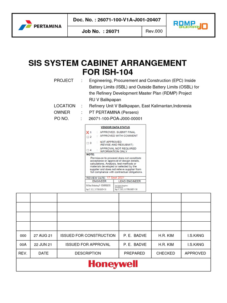 SIS Cabinet Arrangement for ISH-104 | PDF | Power Supply | Switch