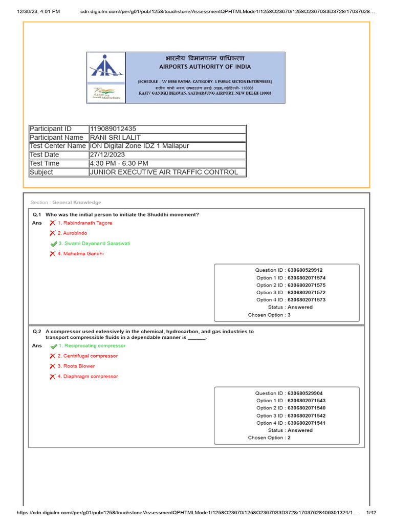 Response Sheet | PDF