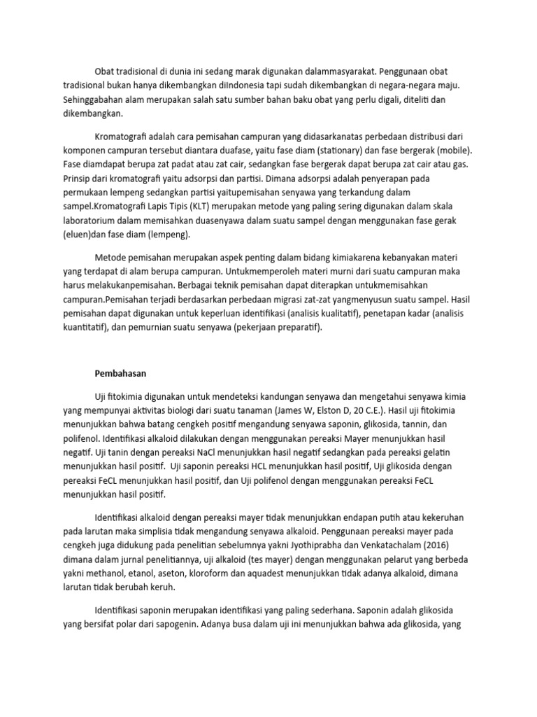 Laprak p2 Fitokimia | PDF