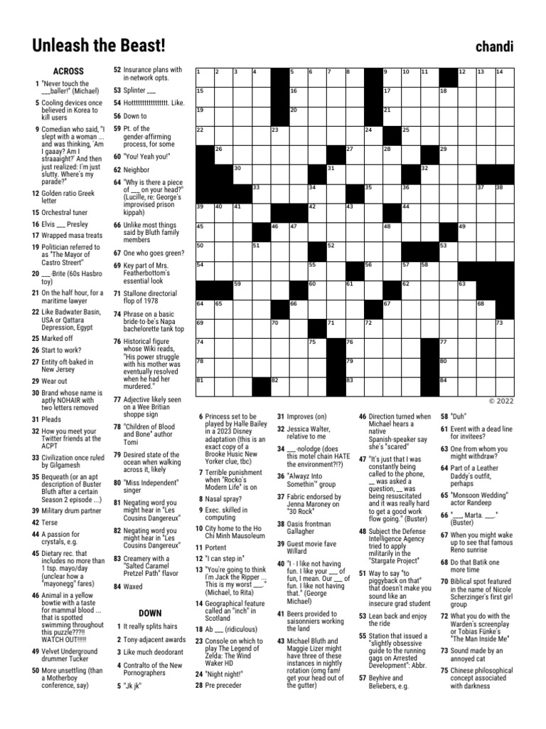 Crossword 1 | PDF