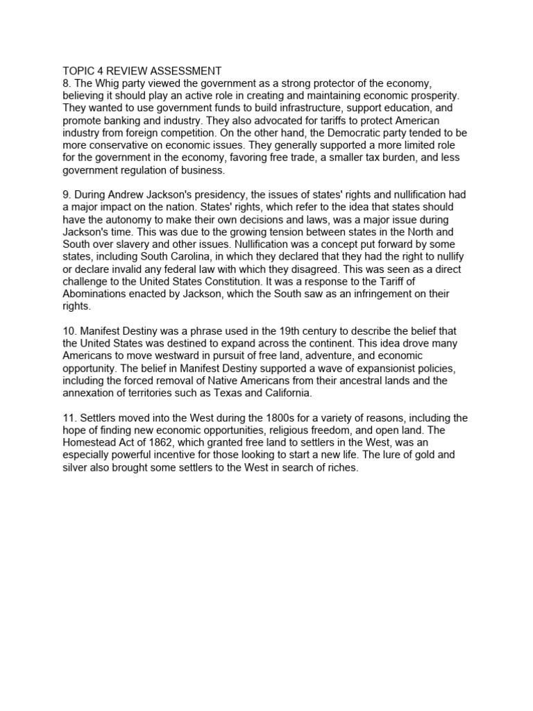 Topic 4 Review Assessment Pdf