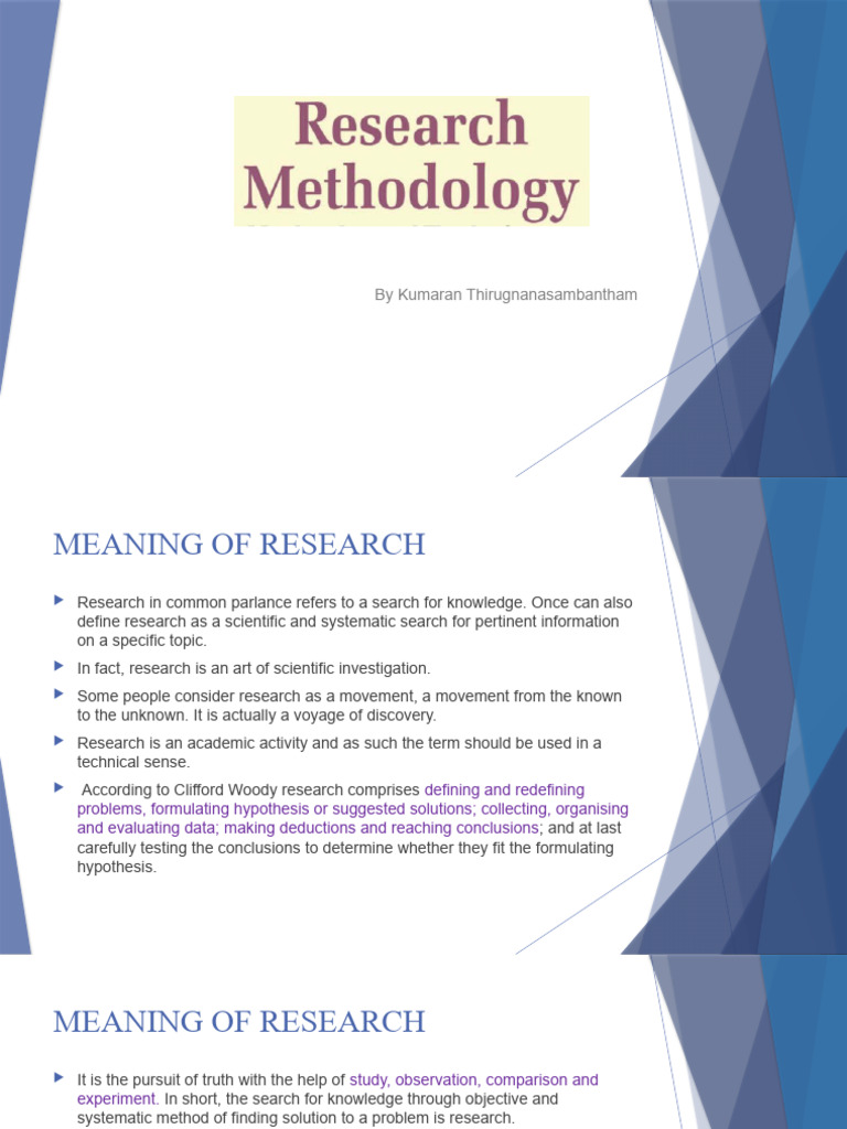 Understanding Research: Types and Objectives | PDF | Methodology ...