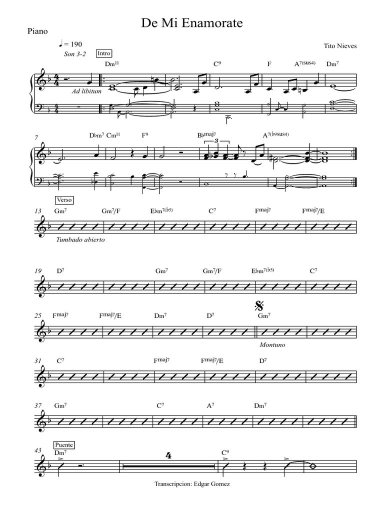 De Mi Enamorate | PDF