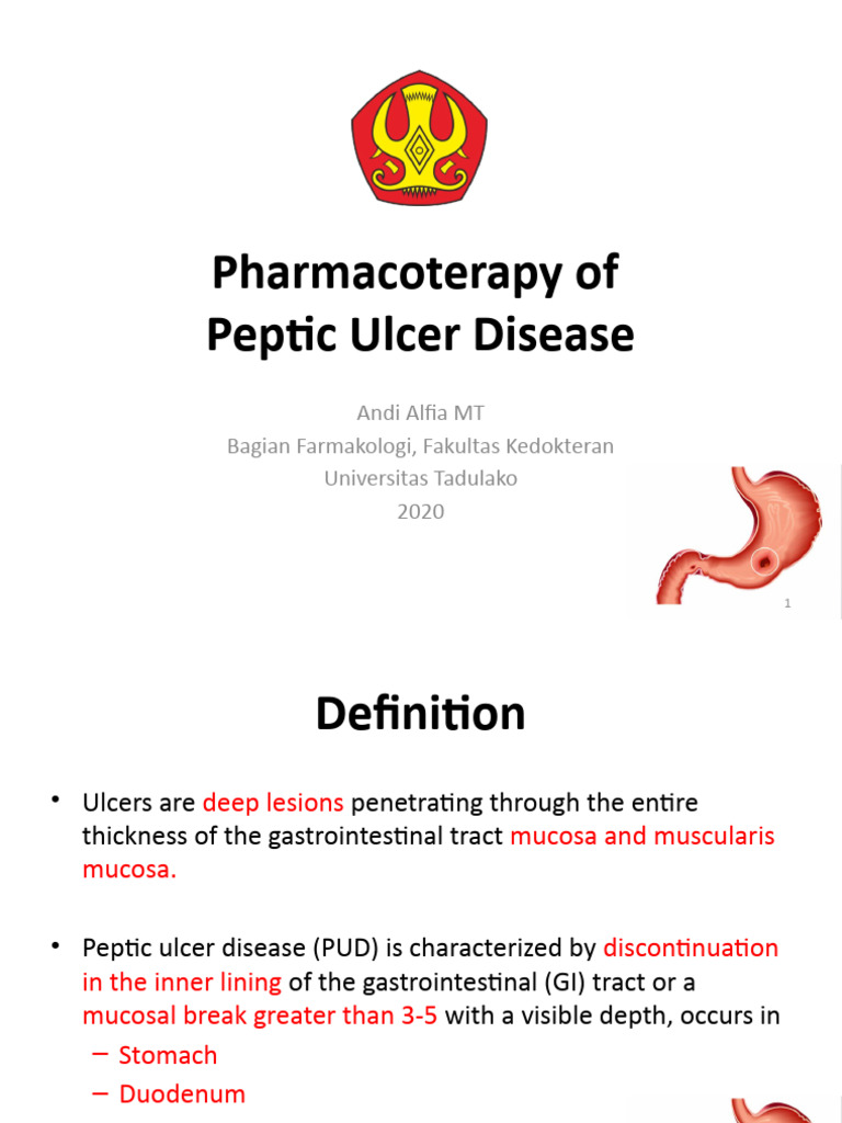 Pharmacotherapy of PUD | PDF