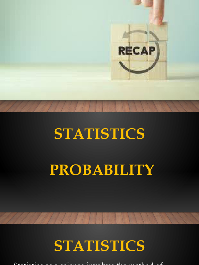 Lesson 1-Statistics and Probability | PDF | Random Variable ...