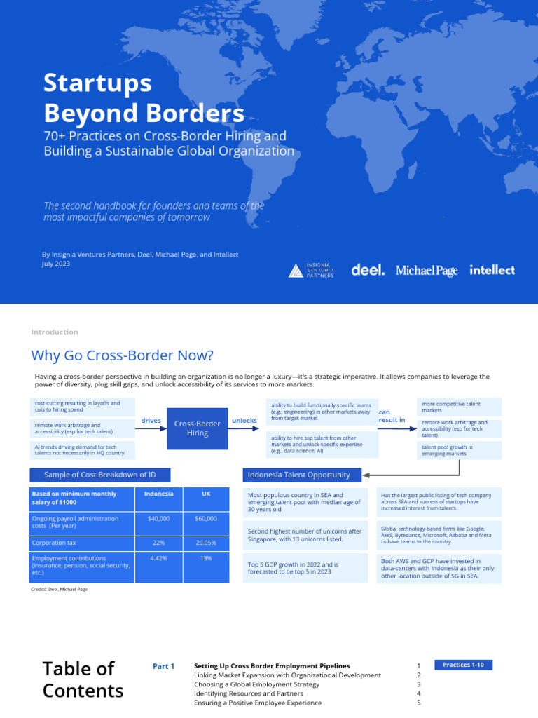 Startups Beyond Borders | PDF | Employment | Startup Company
