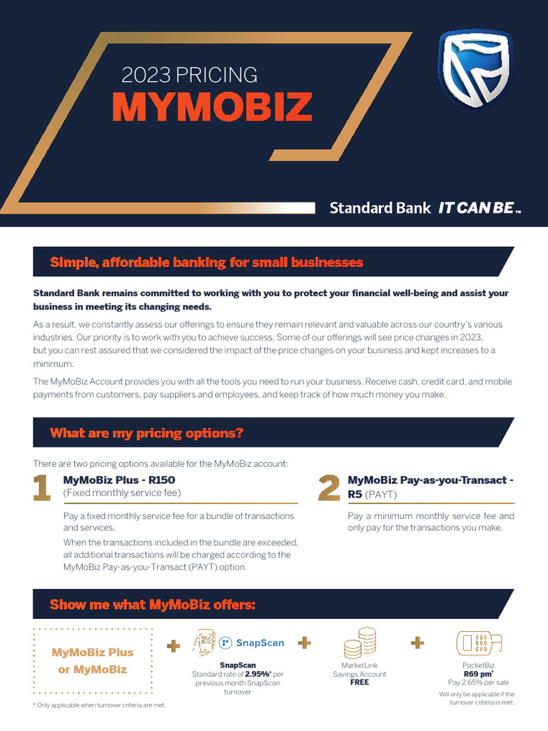MyMoBiz: Banking for Small Businesses | PDF | Debit Card | Banks