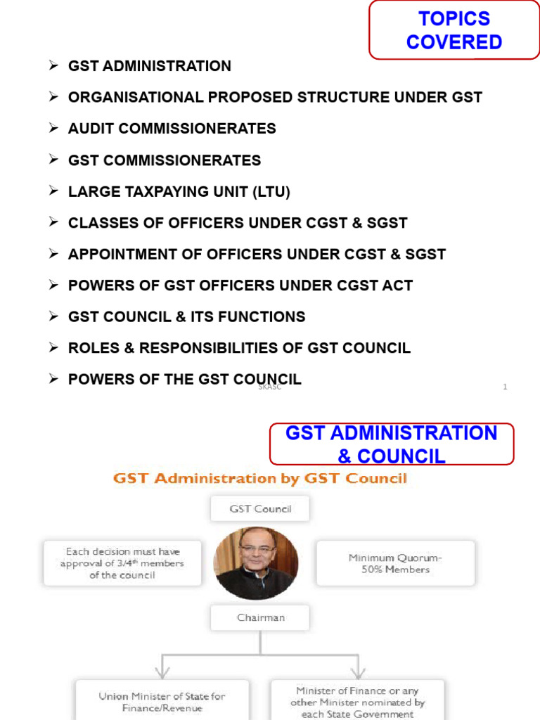 GST Administration and Officer Structure | PDF | Search And Seizure | Taxes