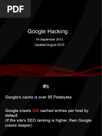 Google Hacking Database (GHDB) - Google Dorks, OSINT, Recon | PDF | Computer Science | Internet