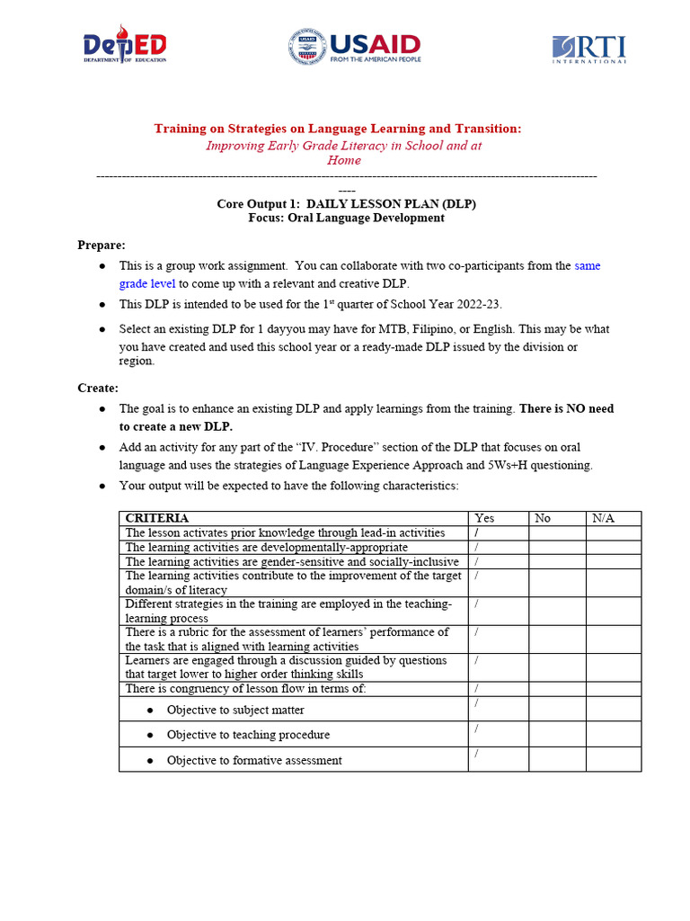 Ol-Maria Ruth B. Ronquillo | Download Free PDF | Lesson Plan | Teachers