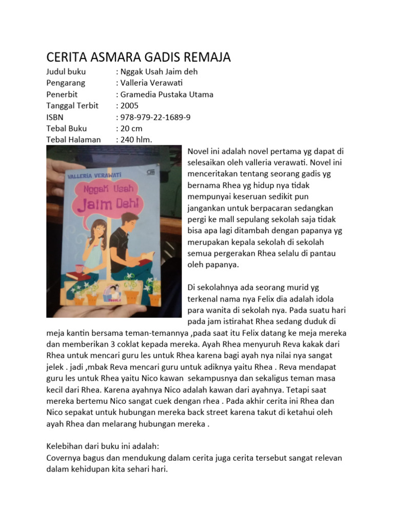 Cerita Asmara Gadis Remaja | PDF