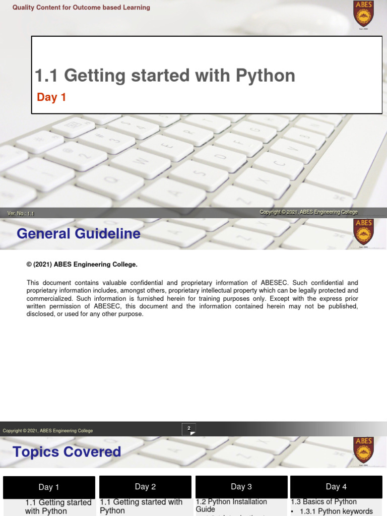 Unit-1 2 3 Python Combined | PDF