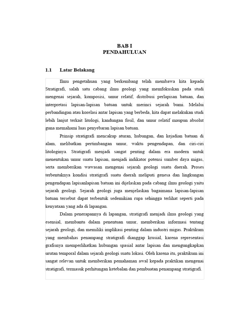 Bab 123 Stratigrafi | PDF