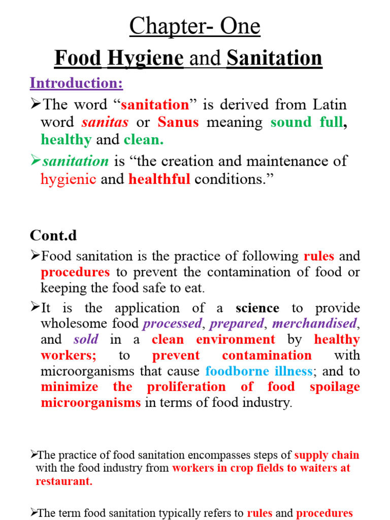 Chapter 1 | PDF | Bacteria | Hygiene