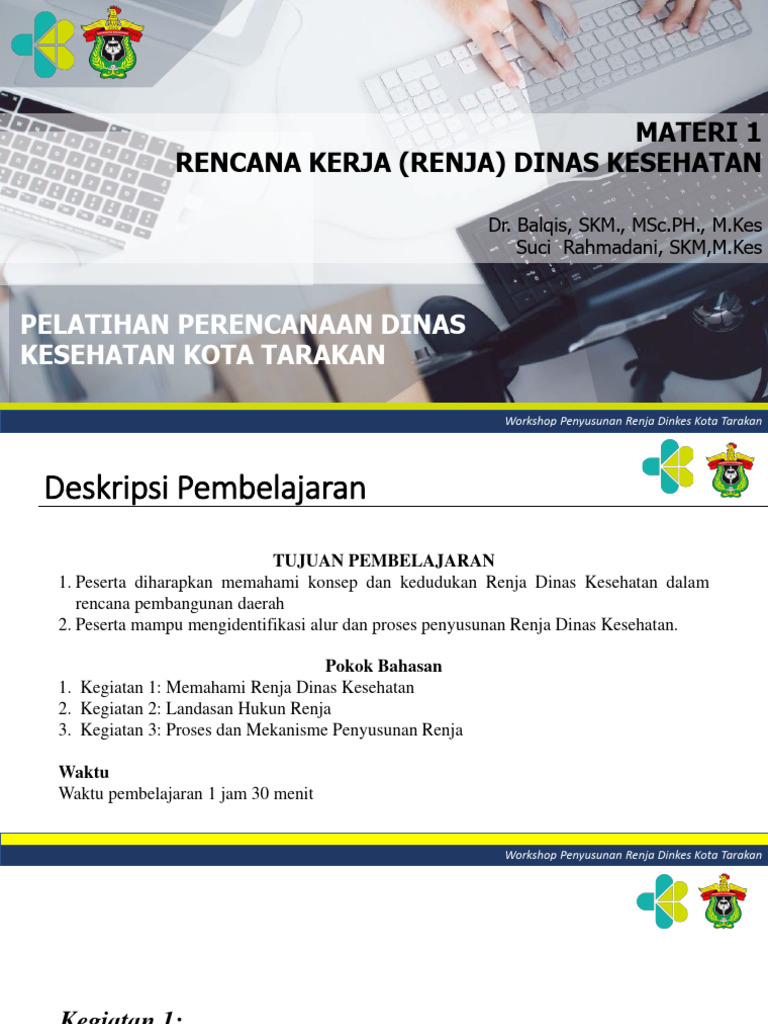 Workshop Penyusunan Renja Dinkes Tarakan | PDF