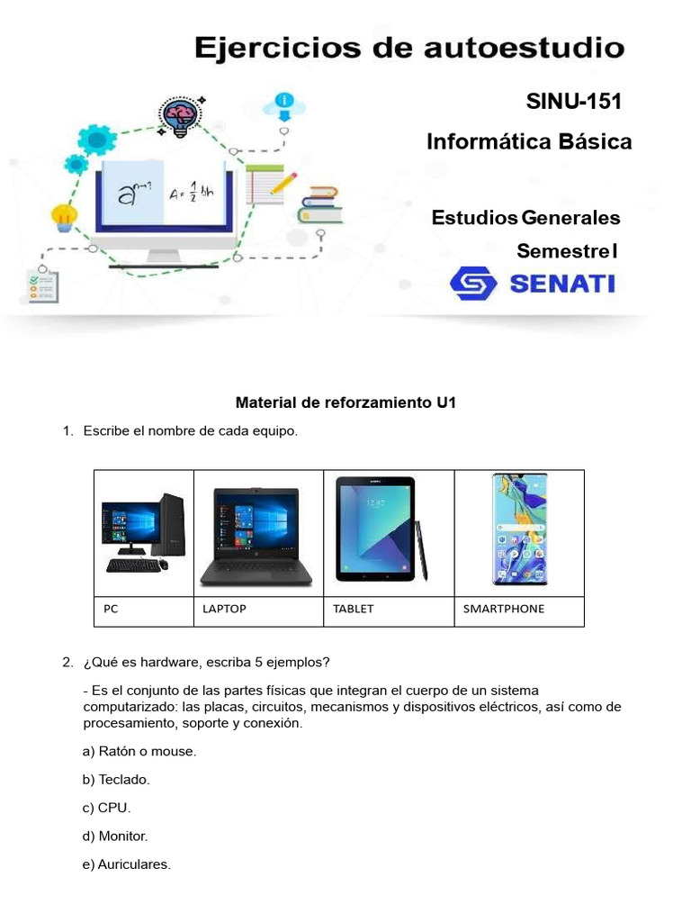 Unidad (1). INFORMATICA | PDF