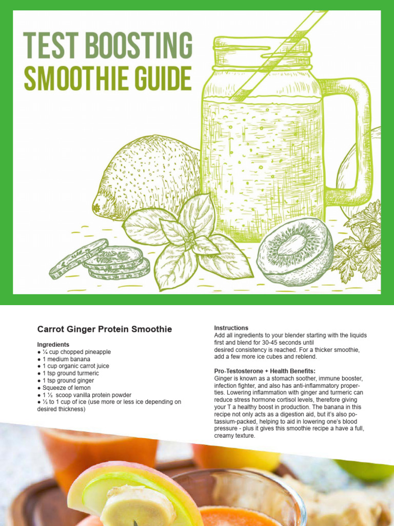 Test Boosting Smoothie Guide | PDF | Smoothie | Chocolate