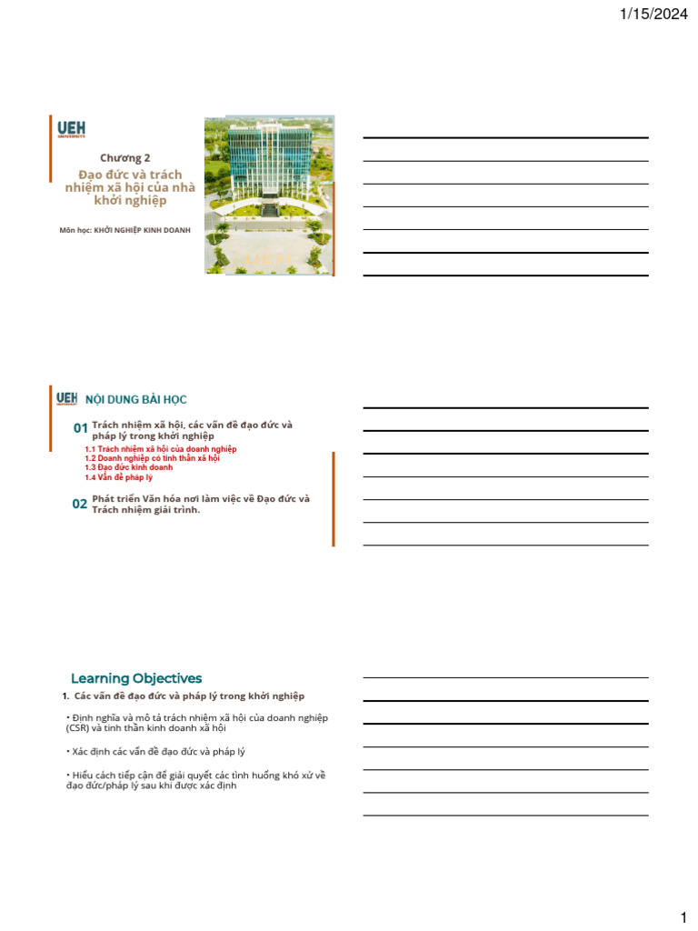 Chuong 2 - Đạo đức và trách nhiệm xã hội | PDF