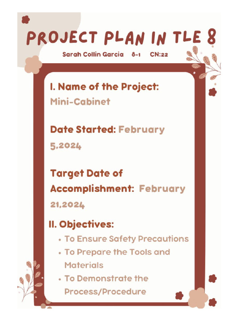 Project-Plan TLE Cabinet | PDF