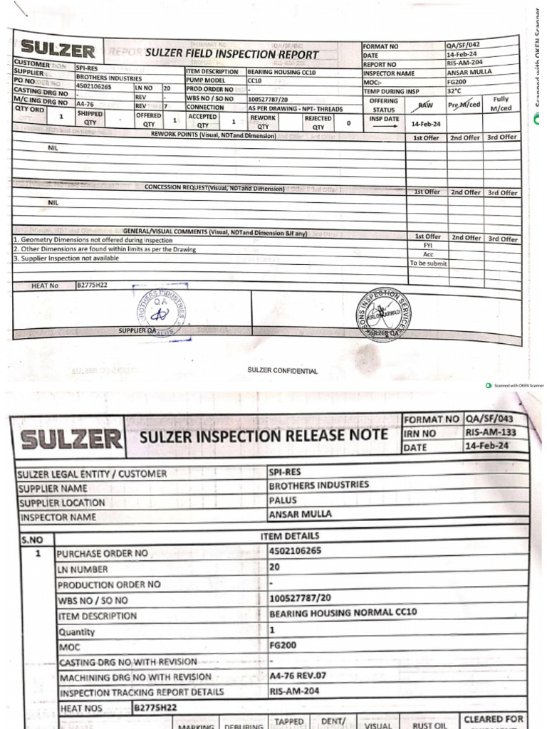 Fir# Ris-Am-204 | PDF