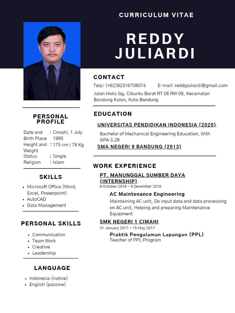 CV Reddy Juliardi | PDF