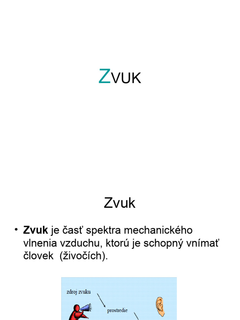 ZVUK - Prezentacia | PDF