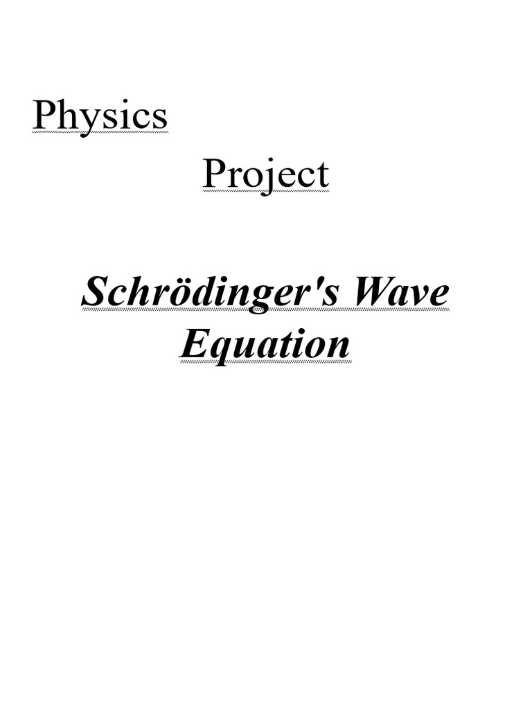 ww | PDF | Quantum Mechanics | Wave Function