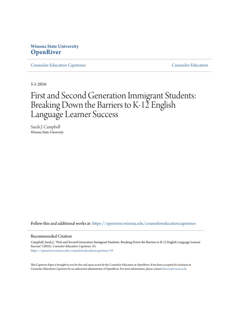First and Second Generation Immigrant Students - Breaking Down The ...