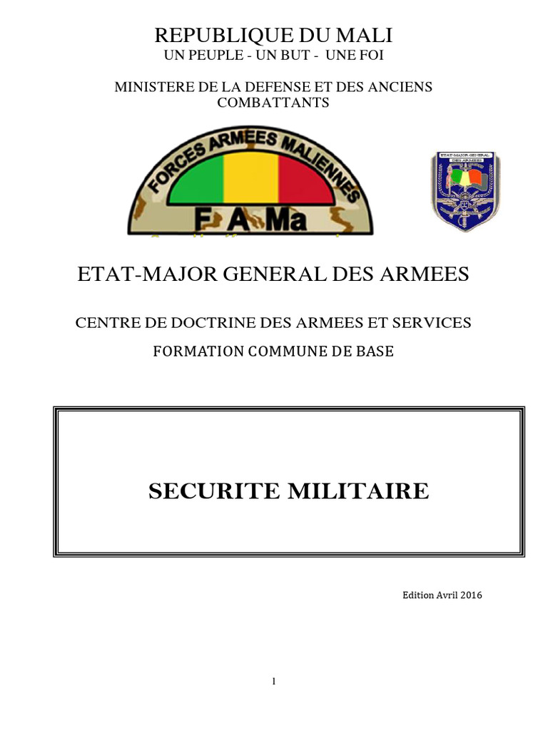 Securite Militaire Fcb | PDF
