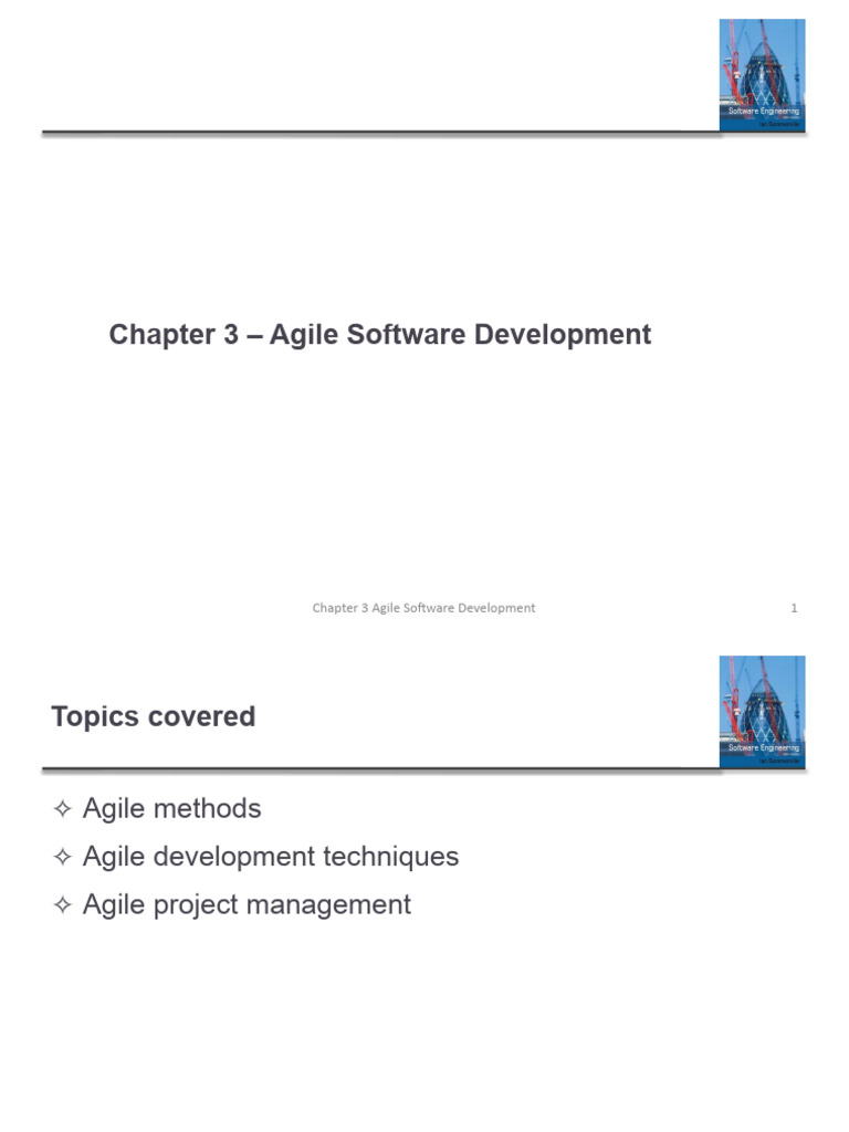 Lec03 Agile | PDF | Scrum (Software Development) | Agile Software Development