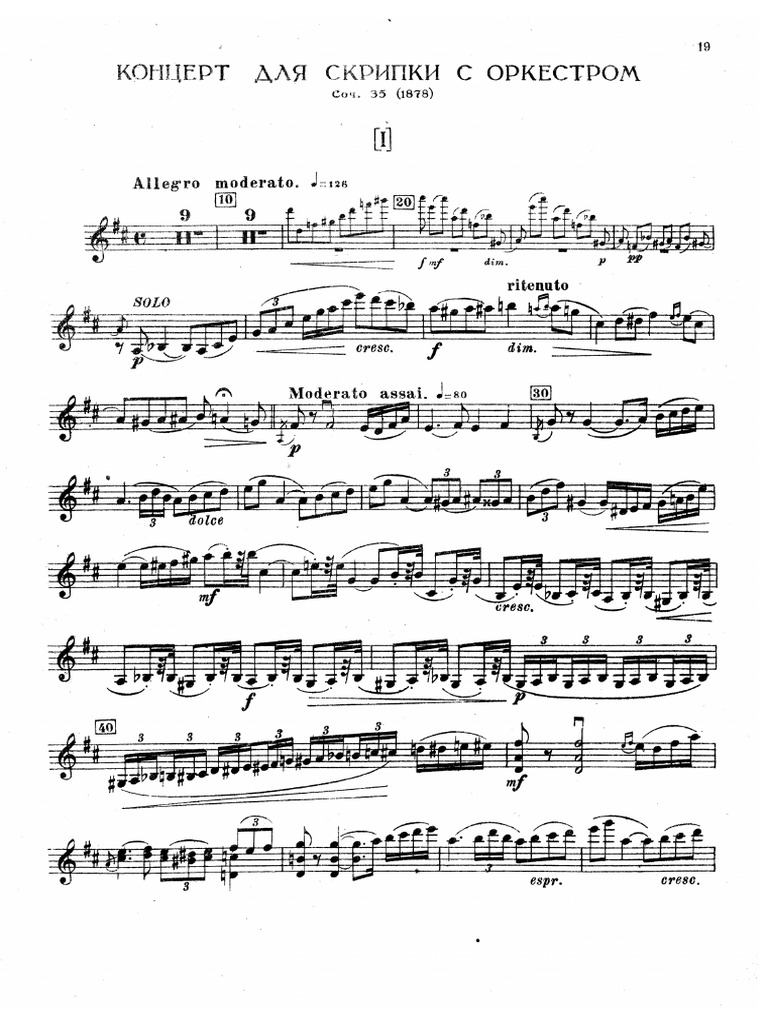 Tchaikovsky Violin Concerto Urtext | PDF