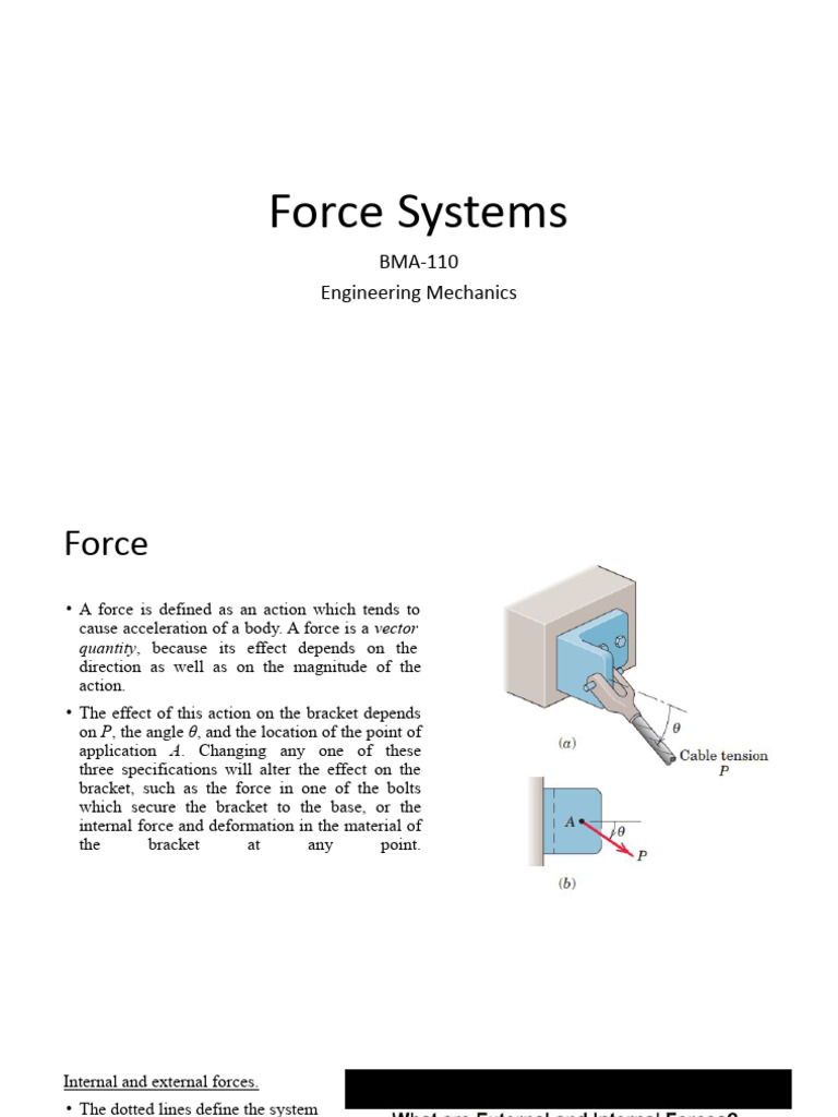 Understanding Force Systems in Mechanics | PDF | Teaching Methods ...