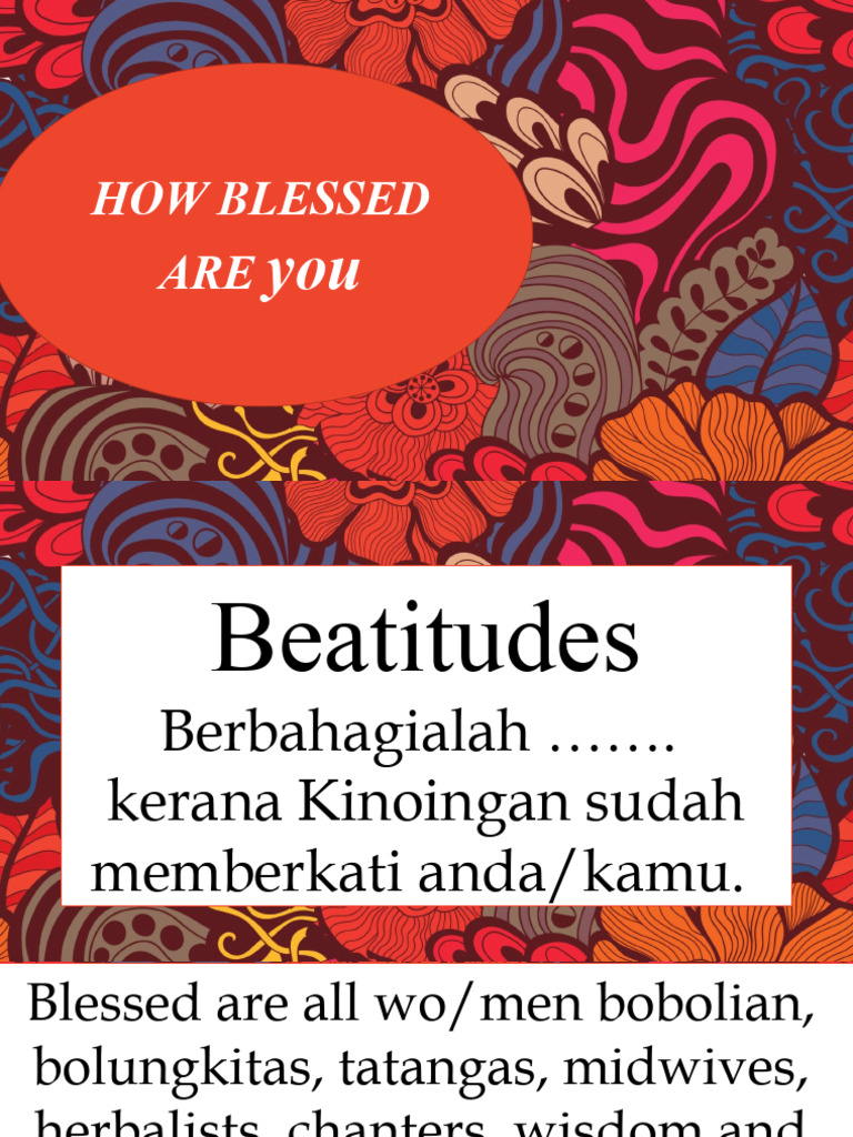 Beatitudes How Blessed Are They | PDF
