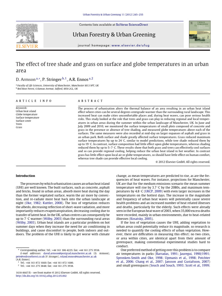 Armson 2012 | PDF | Heat Wave | Temperature