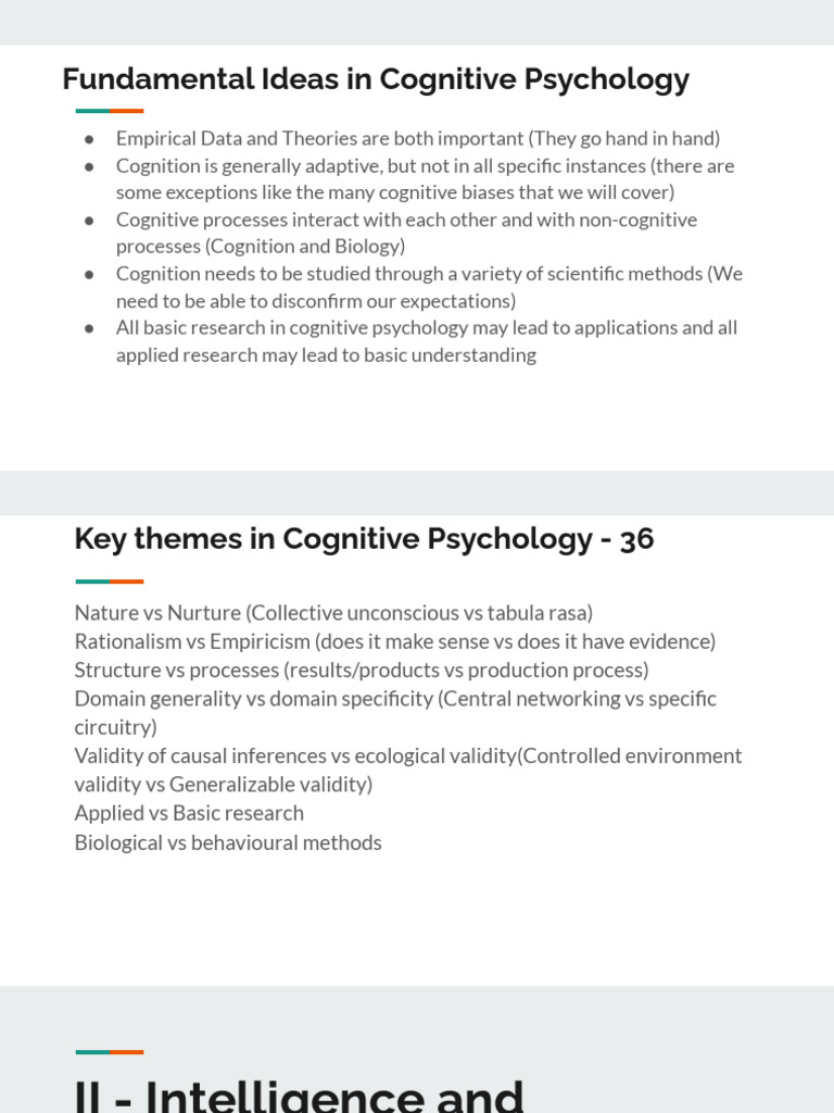Unit 1a - Intelligence and Neuroscience | PDF | Validity (Statistics ...
