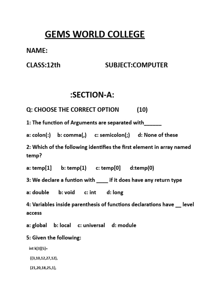 GEMS II CHP (5-6) | PDF | Parameter (Computer Programming) | Integer (Computer Science)
