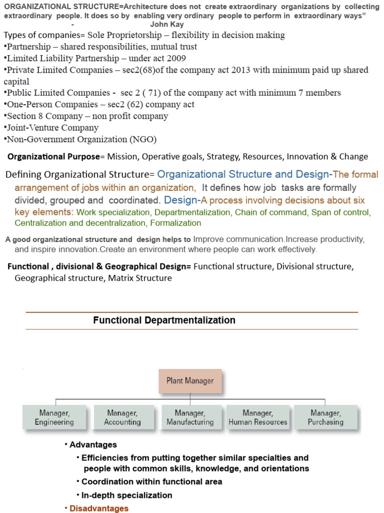 Lec Organizational Structure And Design F Pdf Organizational Structure Business