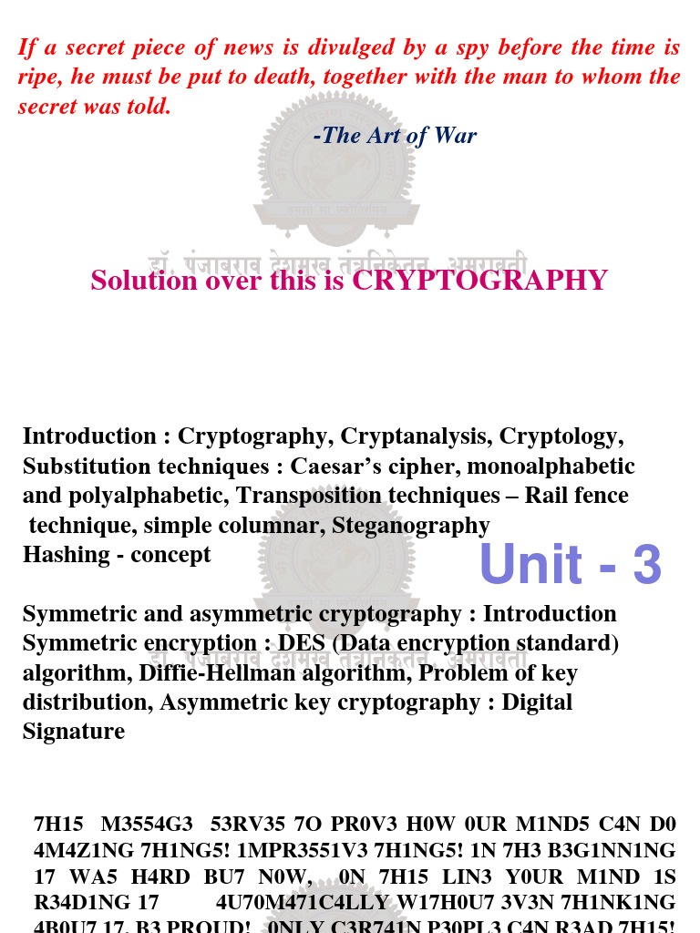 Cryptography | PDF | Key (Cryptography) | Cryptography