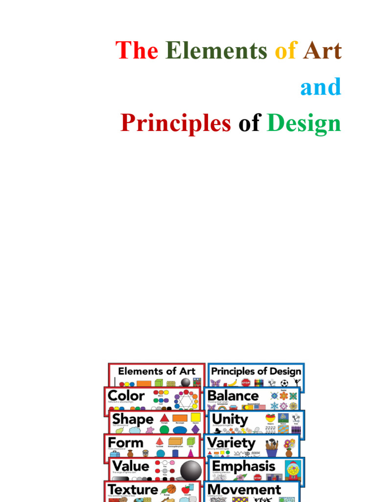 The Elements of Art and Principle of Design | PDF