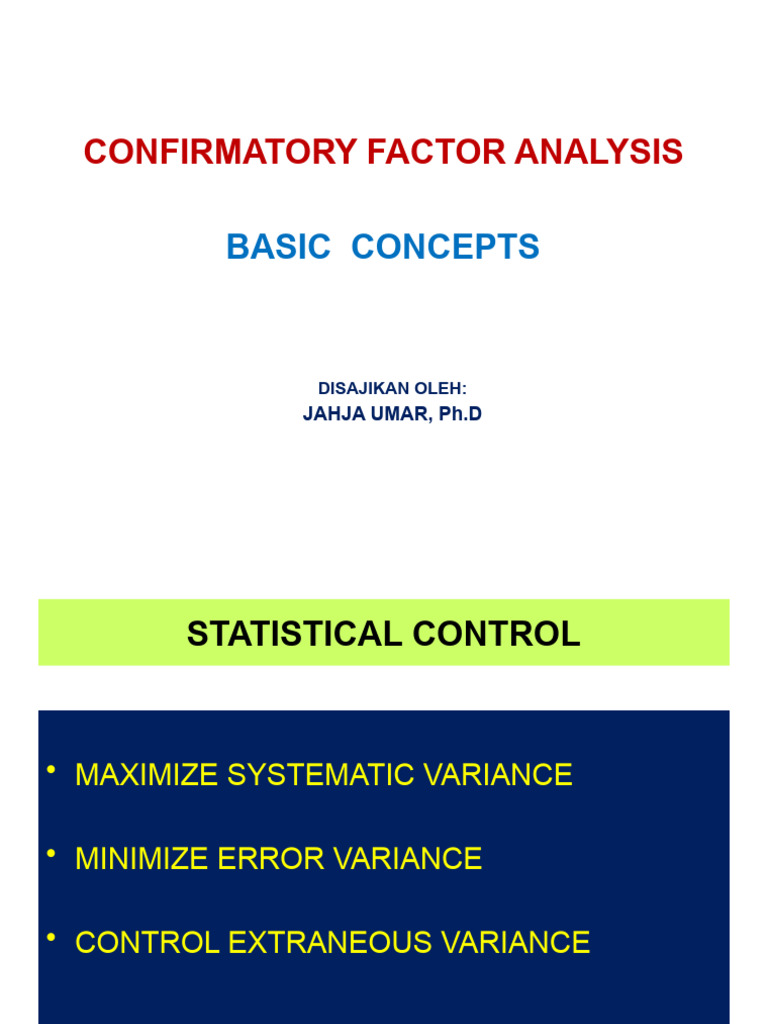 Confirmatory Factor Analysis Basics | PDF | Analysis | Applied Mathematics