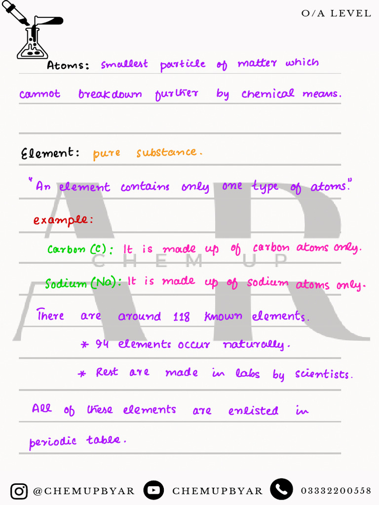 2. Atoms, Elements And Compounds | PDF